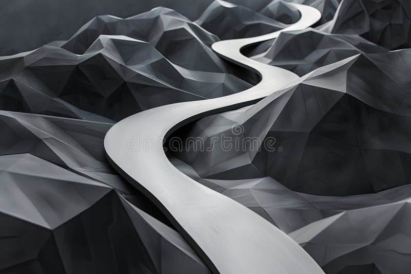 Journey of Triumph: Cycling Race Route through Geometric Landscape ...