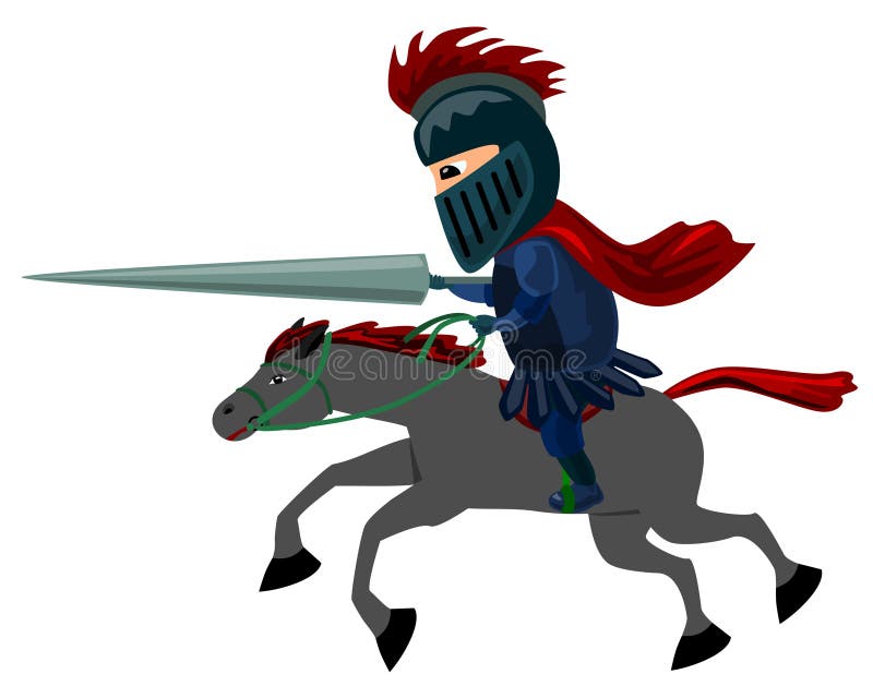 Joust stock illustration. Illustration of fantasy, rage - 23908031