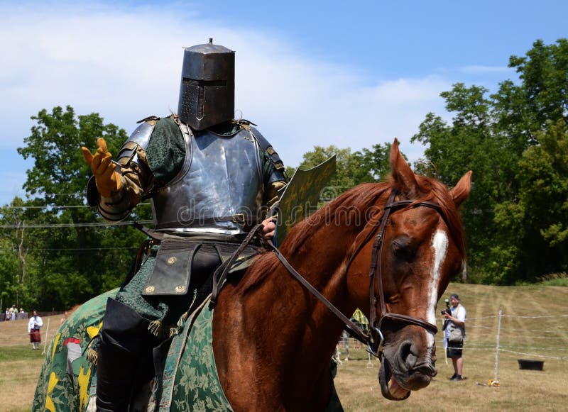 Jouster Requesting His Sword Editorial Photography - Image of medieval ...
