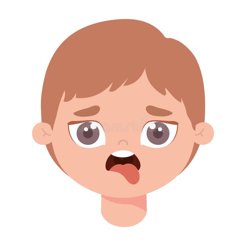 Joven con asco ilustración del vector. Ilustración de muchacho - 225712818