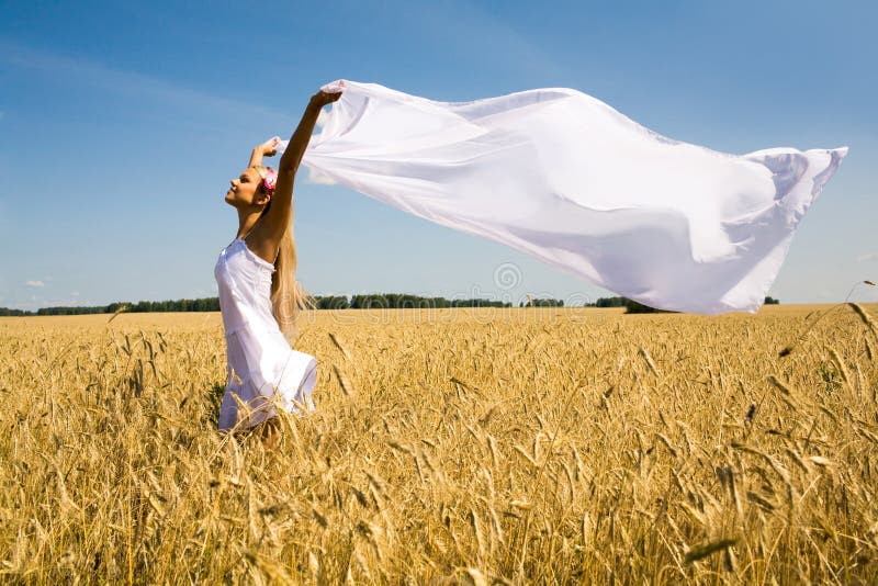 Joyful girl stock image. Image of people, nature, beauty - 10572589