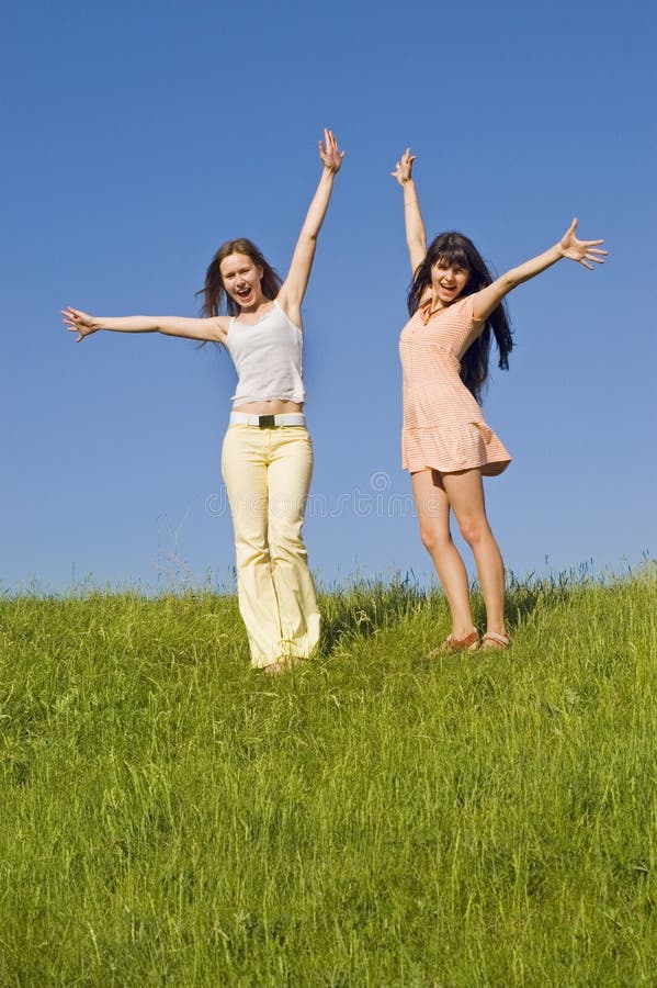 Joy stock photo. Image of waving, brunette, smile, nice - 14685414