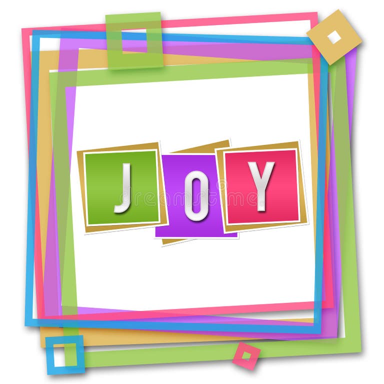 Joy Blocks Colorful Frame stock illustration. Illustration of colorful ...