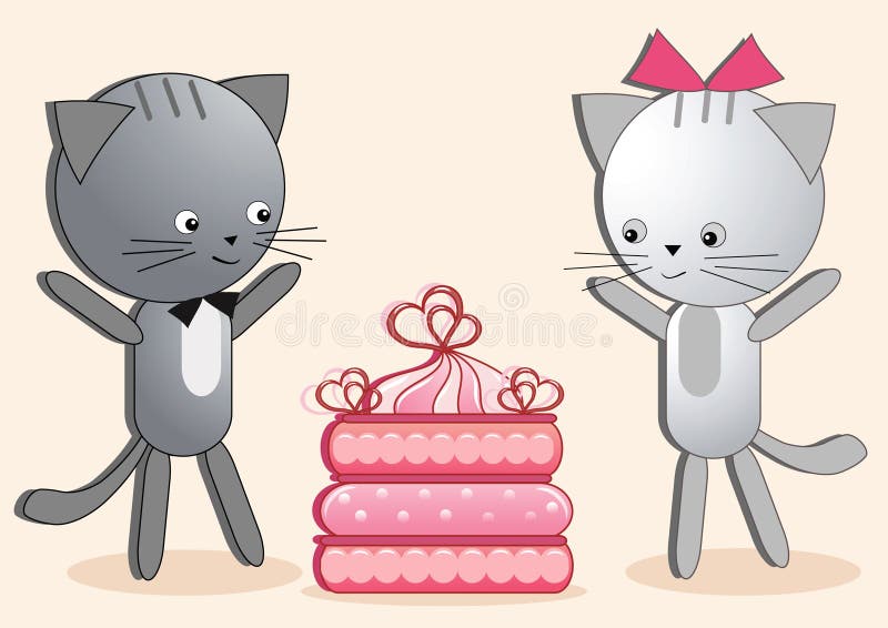 Joy cats. stock vector. Illustration of animals, carefree - 13234737