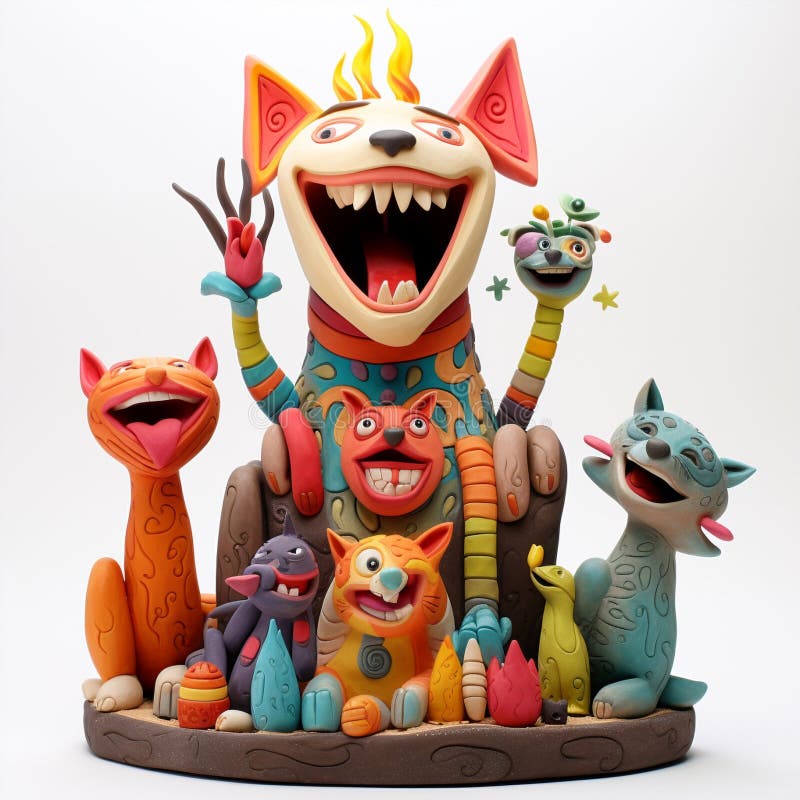 The Joy of Clay: Sculpting Expressions of Imagination Stock Image ...