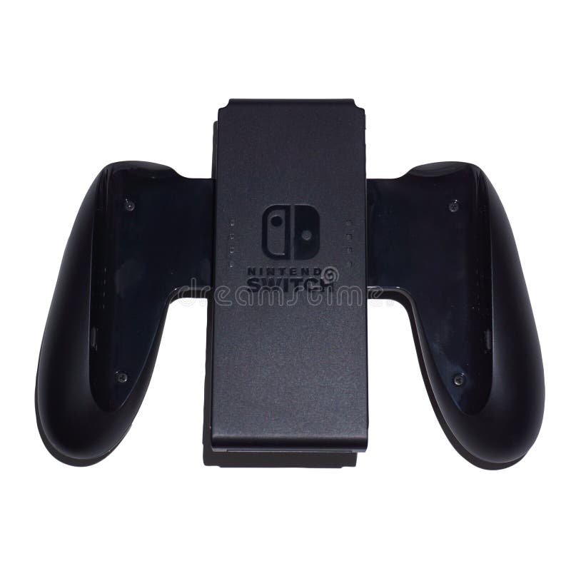 Joy Con Controller Grip Isolated with Clipping Path Stock Photo - Image ...