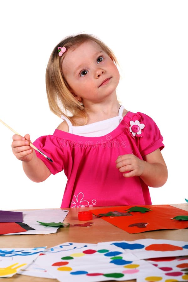 The joy of creation stock image. Image of child, paper - 14211291