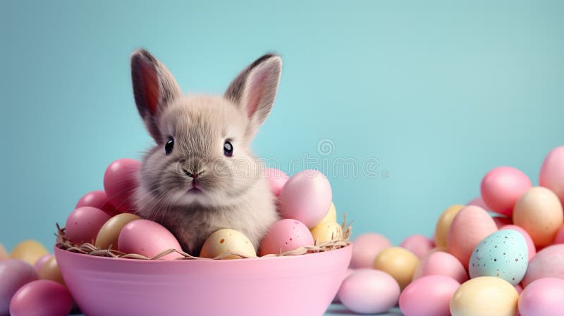 Joy of Easter with Our Delightful Illustration Featuring an Adorable ...
