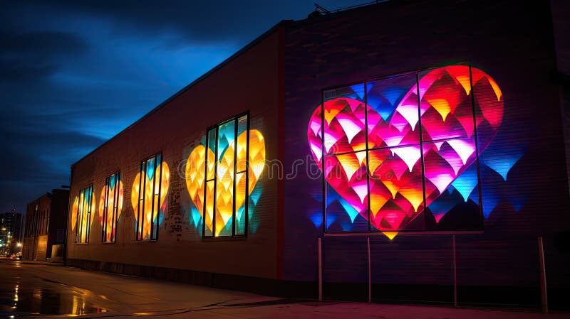 Joy heart light stock illustration. Illustration of generated - 313780489