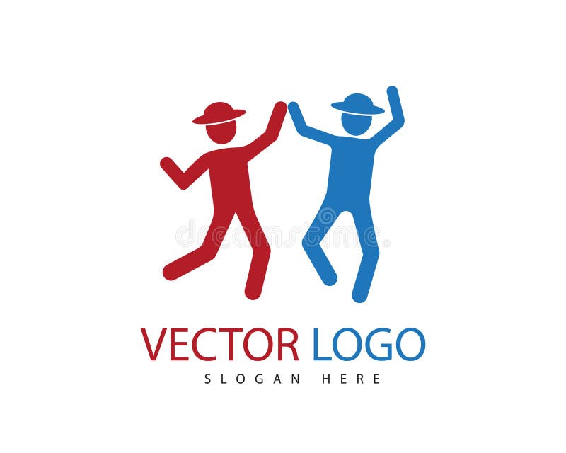 Joy Icon Logo Template stock vector. Illustration of laugh - 135841898