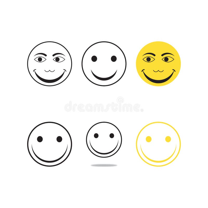 Joy Icon Logo Template Illustration Stock Vector - Illustration of ...