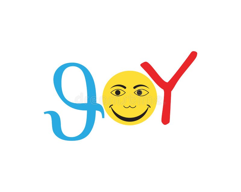 Joy Icon Logo Template stock vector. Illustration of emotion - 135841886