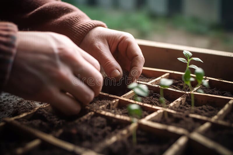 The Joy of Planting Seedlings and Watching Them Grow, Created with ...