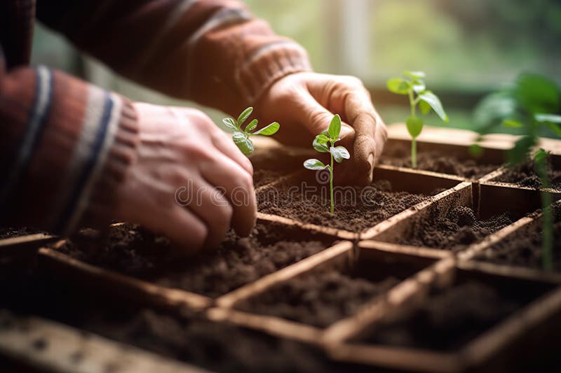 The Joy of Planting Seedlings and Watching Them Grow, Created with ...