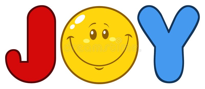 Joy with Smiley Face Cartoon Character Editorial Photography ...