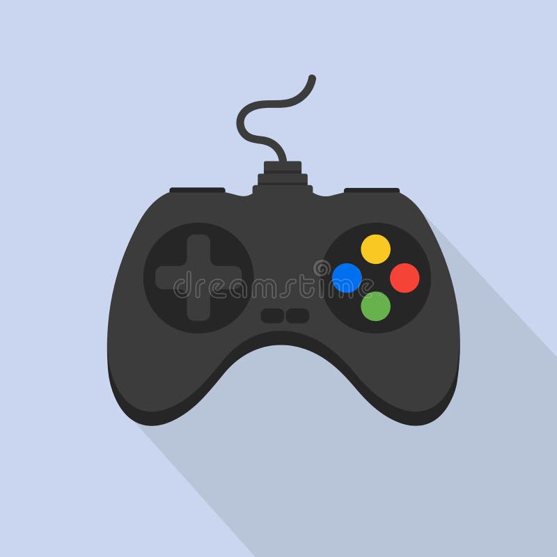 Joy Stick Flat Logo Icon Vector Stock Vector - Illustration of graphic ...