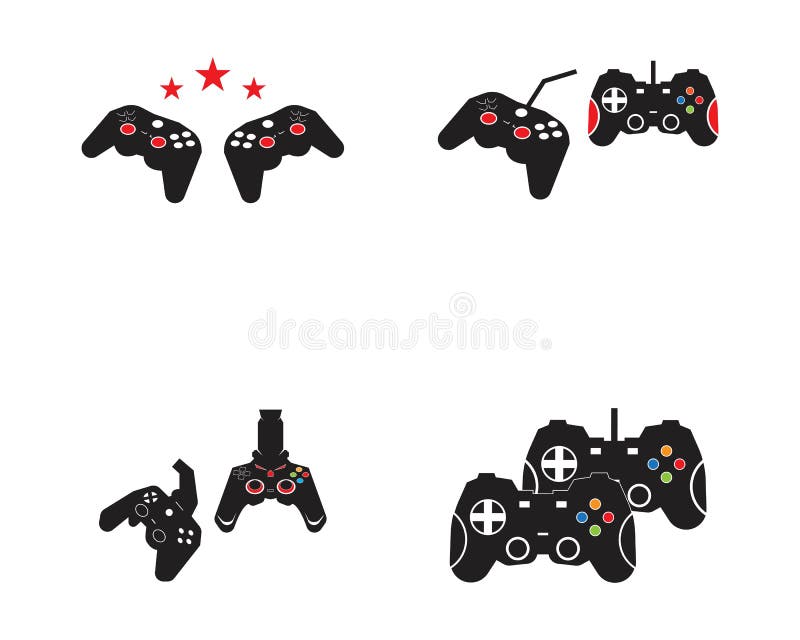 Joy Stick Game Logo Vector Template Stock Vector - Illustration of ...