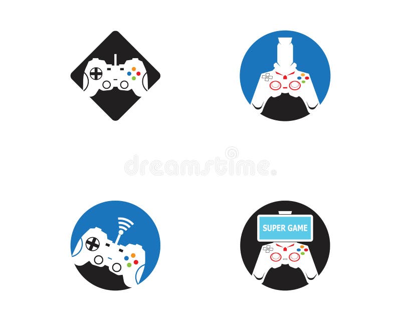Joy Stick Game Logo Vector Template Stock Vector - Illustration of ...