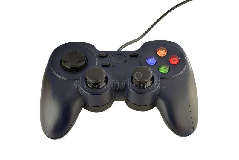 Joy Stick Gaming Console on White Background Stock Photo - Image of ...