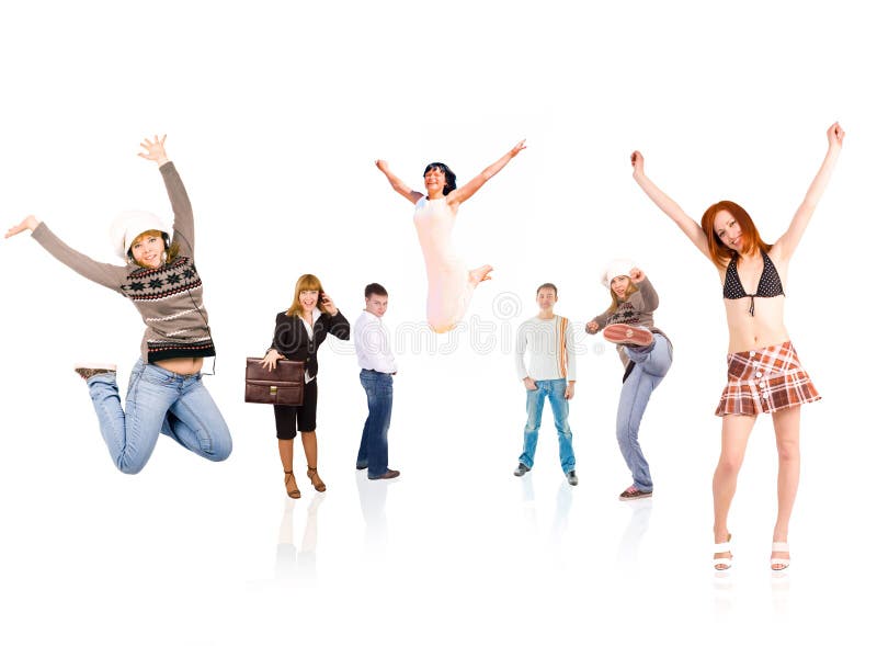 Joy success stock image. Image of smile, body, crowd - 10240853