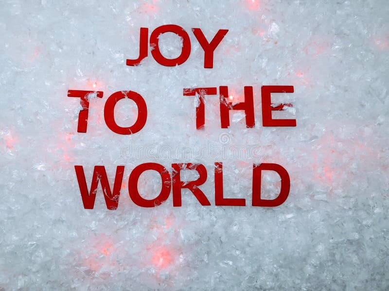 Joy World Message Written Snow Stock Photos - Free & Royalty-Free Stock ...