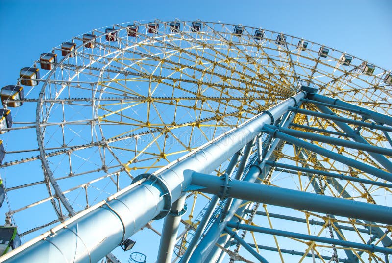 Joy wheel or Devil`s wheel stock photo. Image of park - 99948054