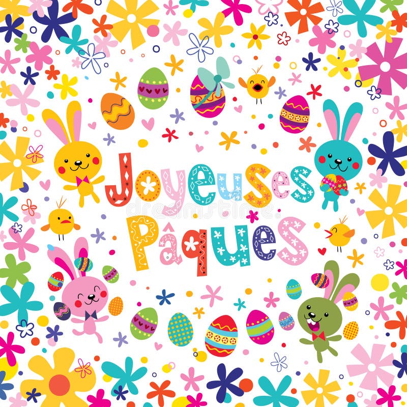 Joyeuses Paques Stock Illustrations – 112 Joyeuses Paques Stock ...