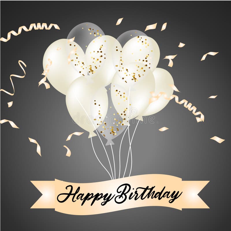 Joyeux Anniversaire Avec Des Confettis Illustration de Vecteur ...