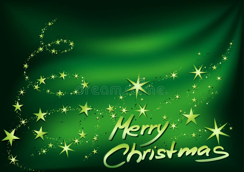 Joyeux Noël vert illustration de vecteur. Illustration du noël - 3520653