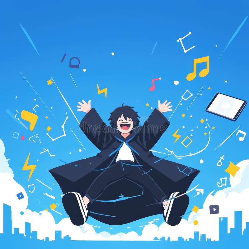 Joyful Anime Boy Stock Illustrations – 4,294 Joyful Anime Boy Stock ...