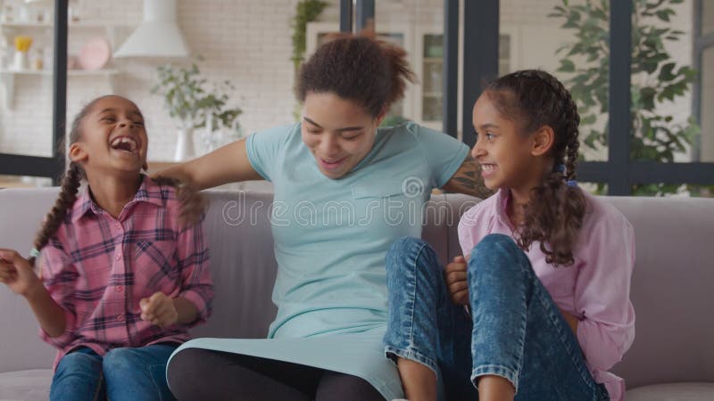 Girls Tickling Each Other On Bed Stock Video Video Of Brown Friends