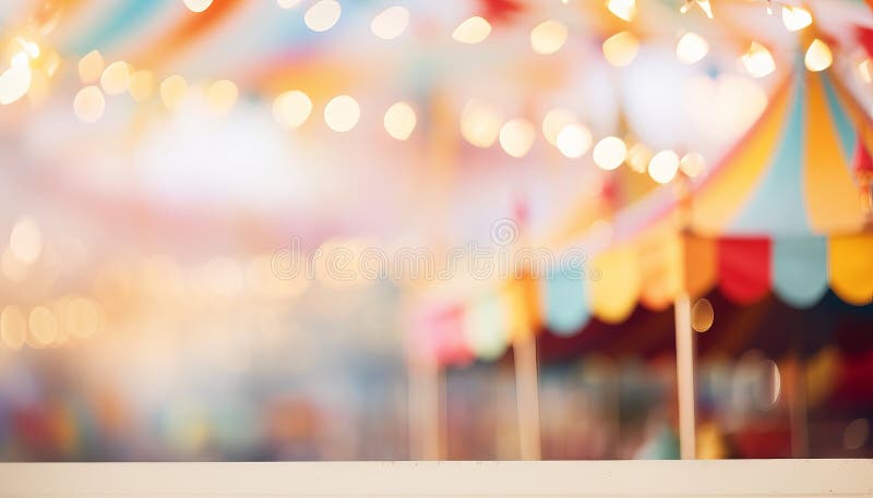 Joyful Carnival Background with Copy Space, Soft Blurred Backdrop, and ...