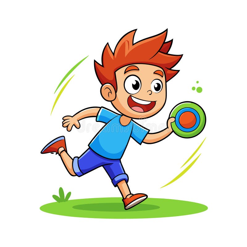 Joyful Cartoon Boy Sharing a Smile Stock Vector - Illustration of youth ...