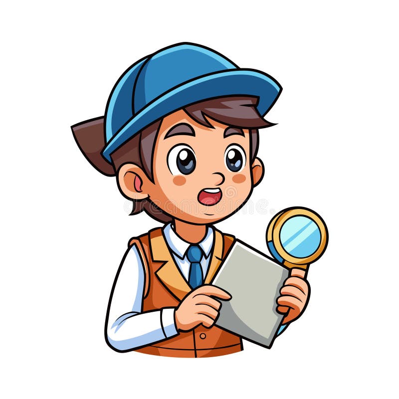 Joyful Cartoon Boy As an Architect Stock Vector - Illustration of ...