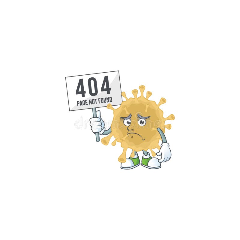 Joyful Cartoon Character of Coronavirus Particle Elevate a Board Stock ...