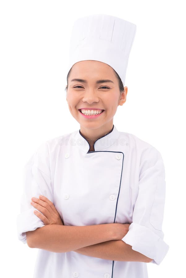 Joyful chef stock photo. Image of chef, asian, folded - 49856108