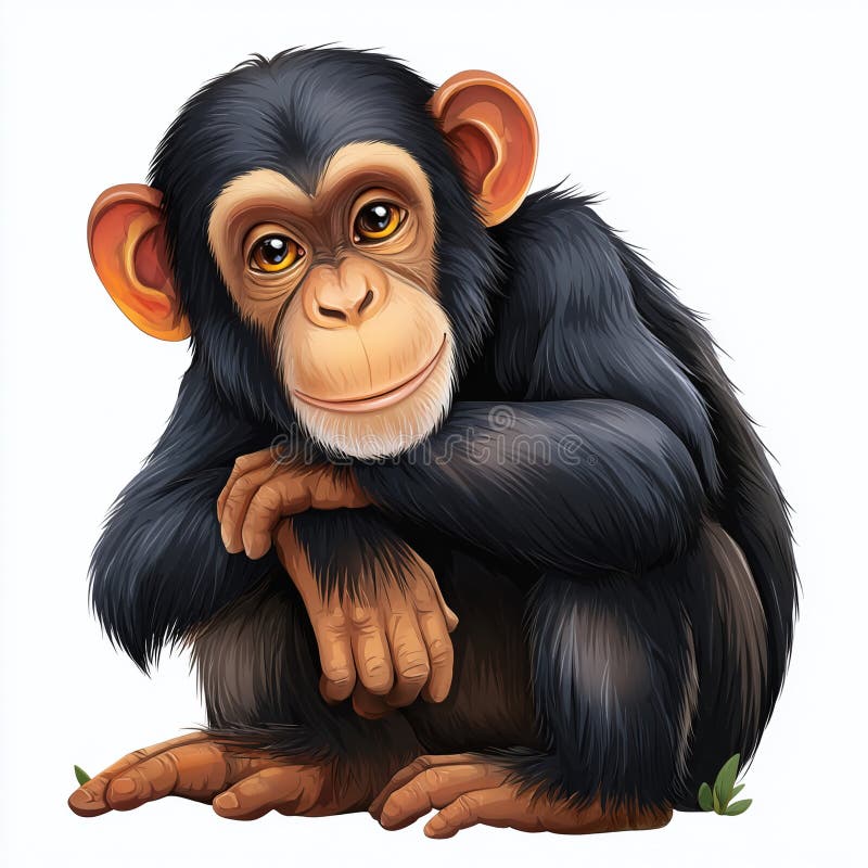 A Joyful Chimpanzee Expert AI Visual Prompt Engineering for Captivating ...