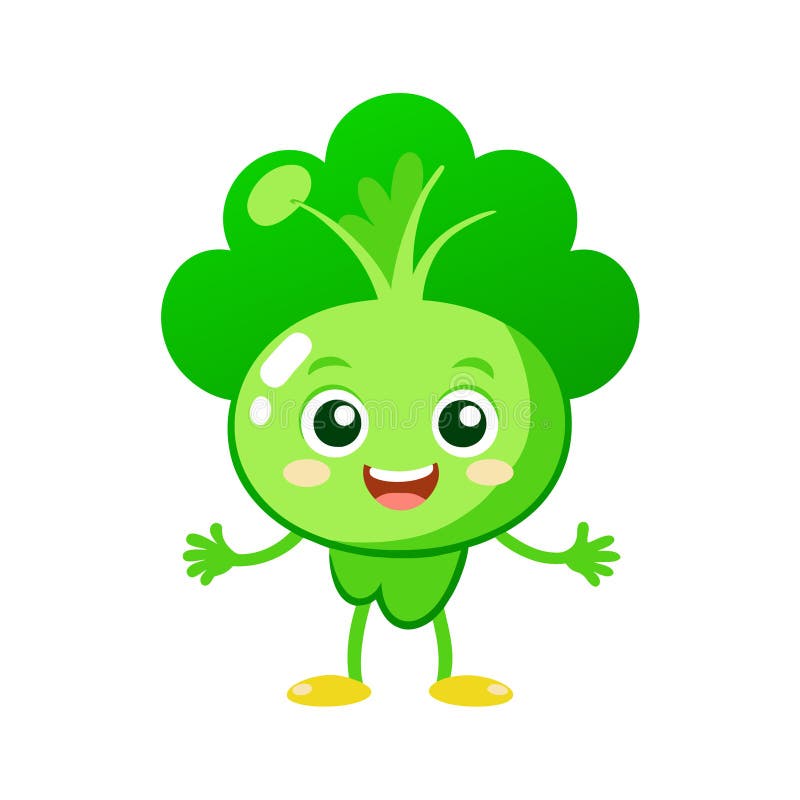 Joyful Cilantro Root Character with Playful Design Stock Vector ...