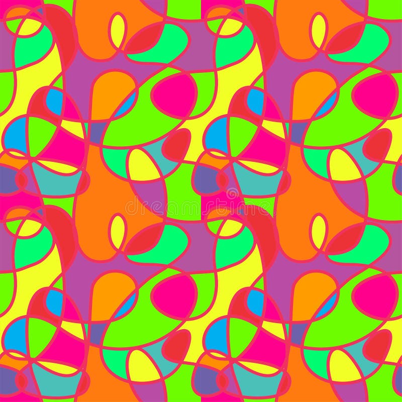 Joyful and Colorful Seamless Pattern Stock Vector - Illustration of ...