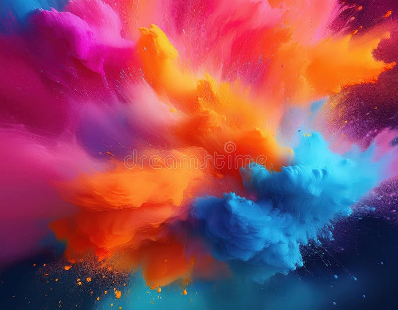 Joyful Colors Explode in the Air Stock Photo - Image of india, colors ...
