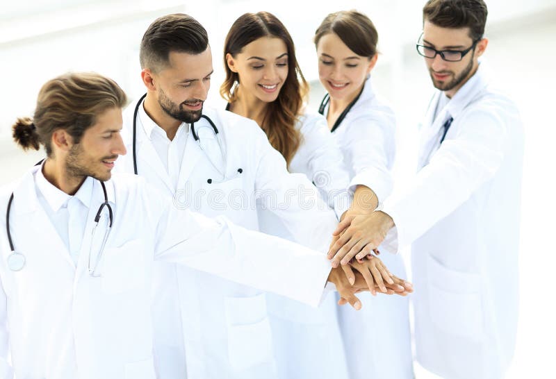 Joyful Doctors are Proud of Their Teamwork Stock Photo - Image of adult ...