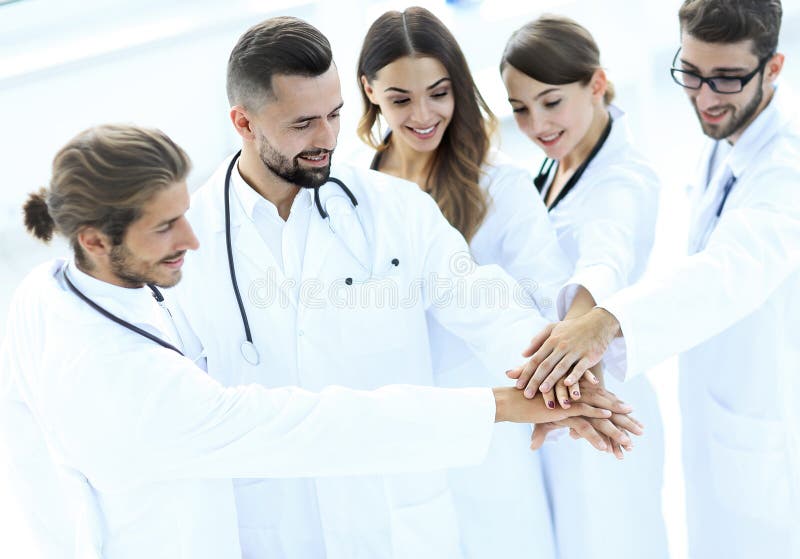 Joyful Doctors are Proud of Their Teamwork Stock Photo - Image of ...