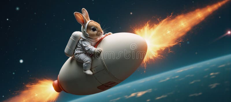 A Joyful Easter Adventure Stars a Bunny Astronaut Piloting an Egg ...