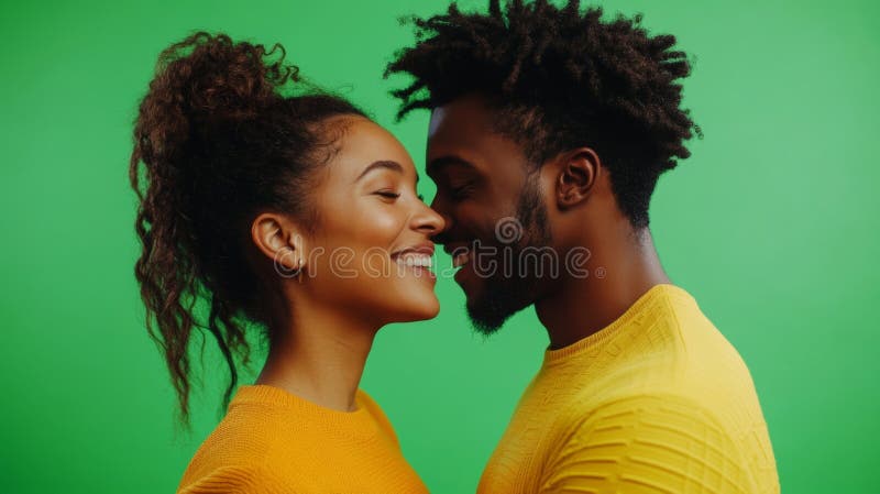 Joyful Expressions As they Gaze into Each Others Eyes Stock Image ...