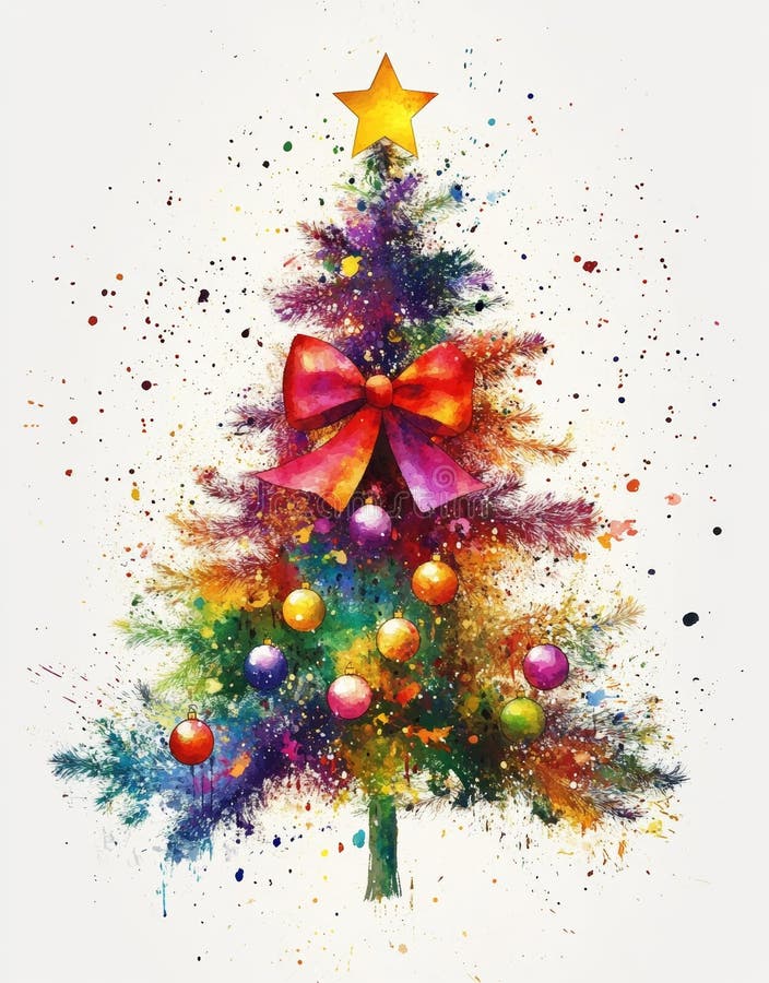 A Joyful Festive Scene with a Festive Bow Stock Photo - Image of bright ...