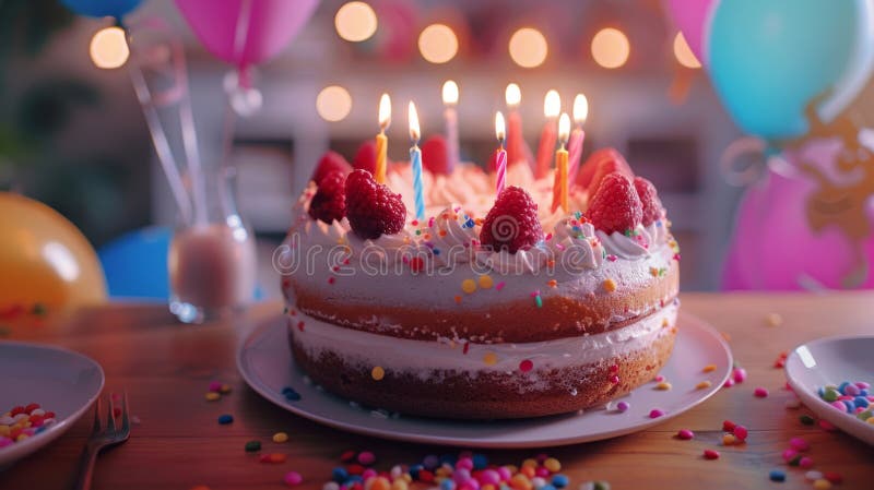 Joyful Festivity: Capturing a Cheerful Moment in a Birthday Celebration ...