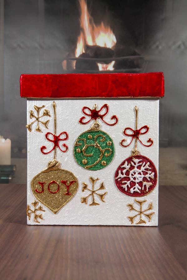 Joyful Gift Box stock image. Image of gift, present, decor - 64589539