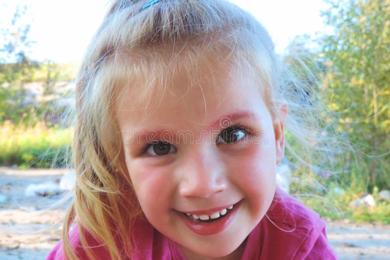 A Kid with a Not Interested Expression Stock Photo - Image of ...