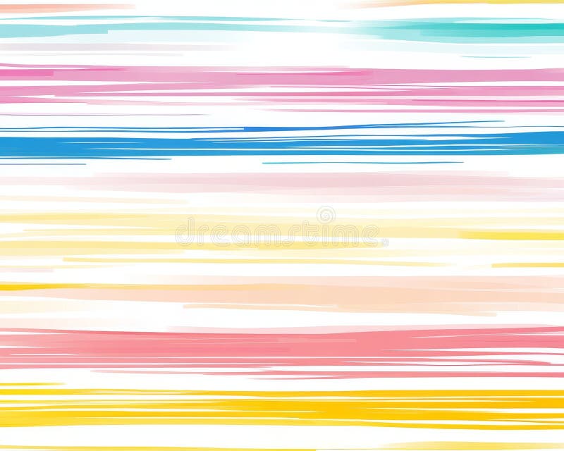 Joyful and Imprecise Hand-drawn Horizontal Doodle Ink Lines Forming a ...