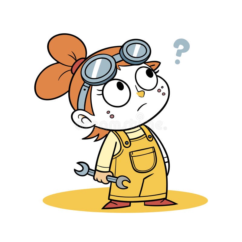 Joyful Inventor with Creative Ideas Stock Vector - Illustration of ...